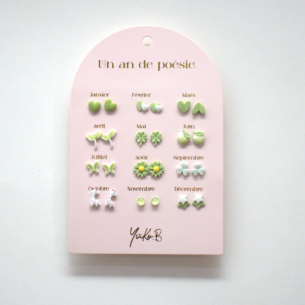 Boucles d'oreilles "Un an de poésie" - Yuko B – Ma biche